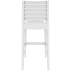 Compamia Ares 29.5" Outdoor Bar Stool in White (Set of 2)