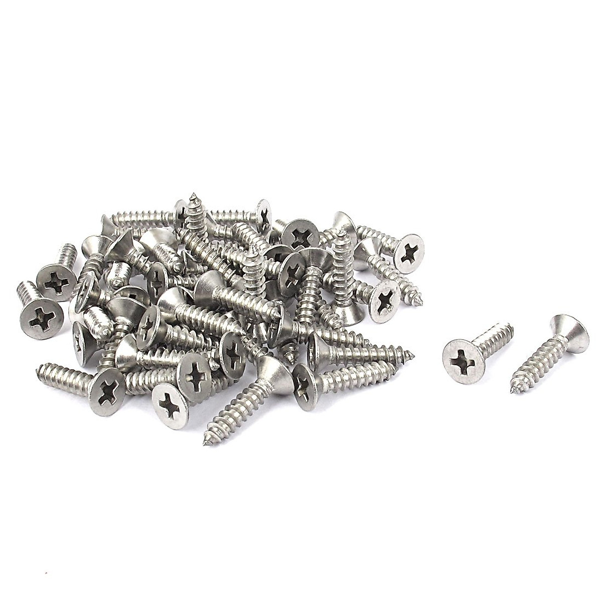 uxcell® M3.5 x 16mm Cross Head Countersunk Self Tapping Screw 50 Pcs