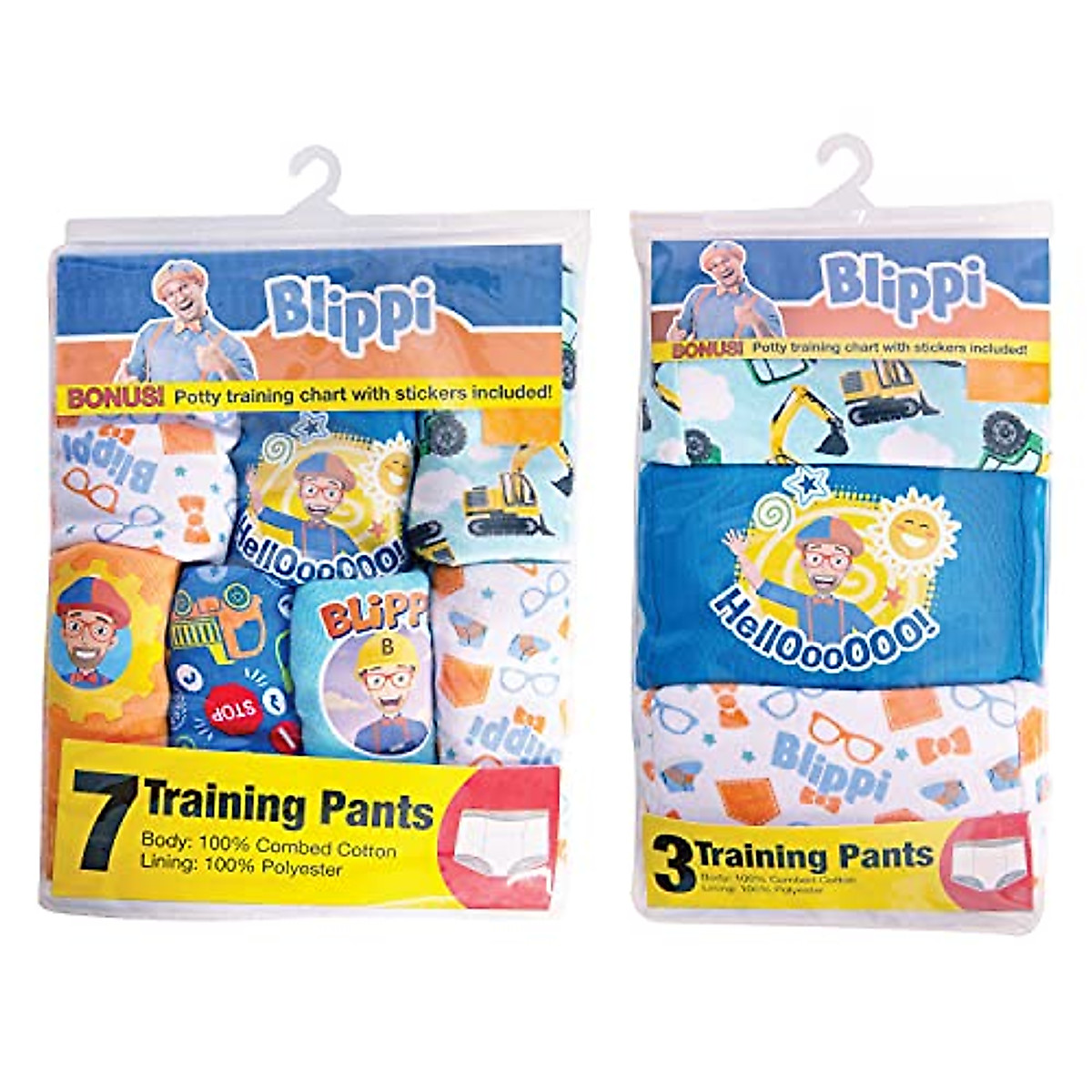 Blippi baby-boys Blippi Toddler Boy Potty Training Pant Multipacks, Blippi Tb 10pk, 4T