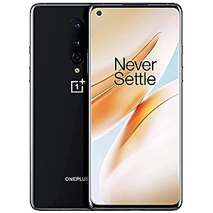 OnePlus 8 (5G, 128GB, 8GB RAM) 6.55" 90Hz Display, Snapdragon 865, 5G LTE T-Mobile Only (Black) (Renewed)
