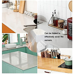 Clear Contact Paper Roll 17.7'' x 314.9'' Clear Glossy Self-Adhesive Film Cover Removable Protective Film Transparent Waterproof Liners Drawers Shelves Kitchen Cabinets Desks Fridge Roll