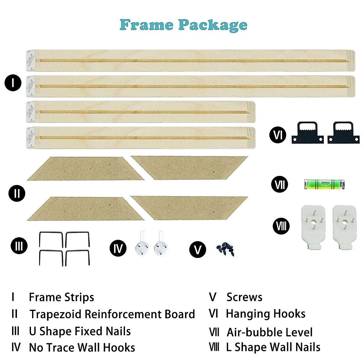 YOKSAS Canvas Stretcher Frames for 35 x 45cm Diamond Art - 30 x 40cm Wood Canvas Stretcher Bars - 11.8 x 15.7 inches Canvas Frames Assembly Kit