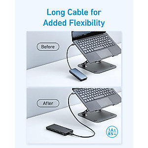 Anker 10-in-1 USB C Hub with 100W Power Delivery, Dual 4K HDMI, 4 USB-A/USB-C Ports, Ethernet, SD Card Slot for Laptops