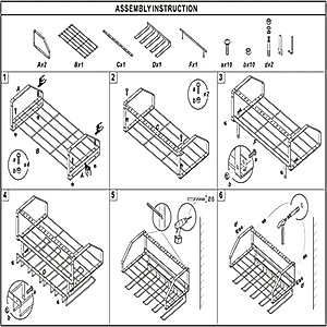 Bi Fang Power Tool Organizer, Storage Rack for Garage Organization, Wall Mount Cordless Drill Holder and Battery Shelf, Tools Shelves with Charging Station