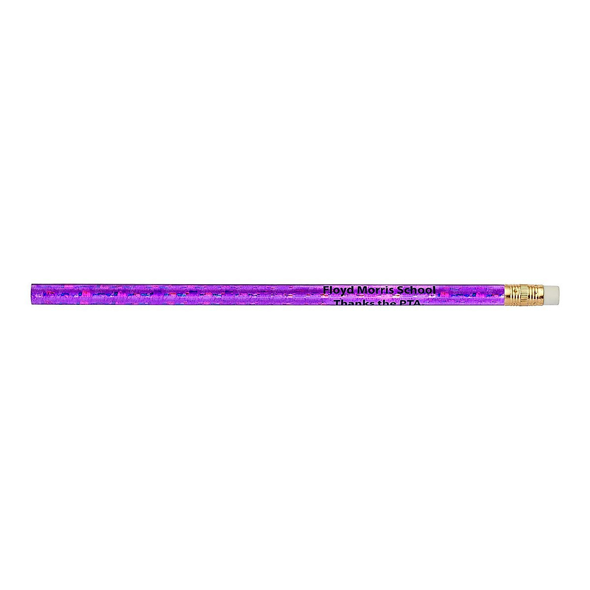 Pencil Guy Promotional Personalized Imprinted Glitz Round Pencils- 500 per box Purple