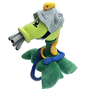 ENOMIN Cute Plant Plush Toy - 12 Inch Peashooter from PVZ, Ideal for Kids & PVZ Fans, for Halloween & Christmas