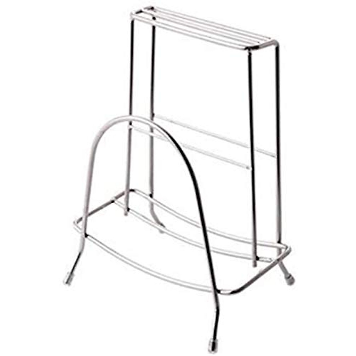 Double Layer Gadgets Stainless Steel Pan Pot Cover Lid Rack Stand Spoon Holder Cabinet Storage Cookware Organizer (Size : B)