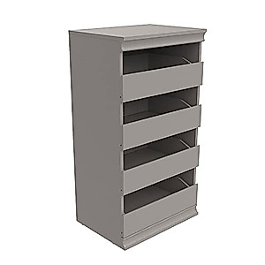 ClosetMaid 4598 Modular Storage Stackable Unit with 4 Drawers, Taupe