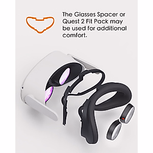 Amavasion Glasses Lenses Compatible with Quest 3S/2, VR Lenses Insert Easy-to-Install Frame Plus Lens Combination SPH:-5.25(One Lens)