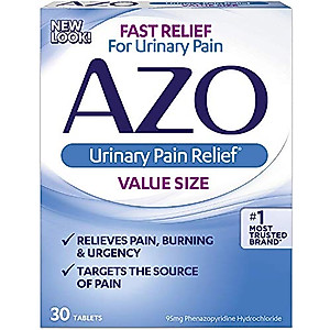 AZO Standard - Urinary Pain Relief - 95 mg Strength - Tablet - 30 per Bottle-McK