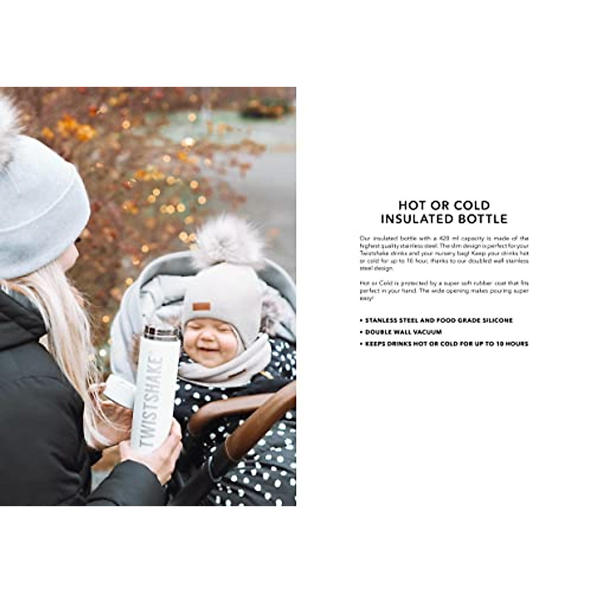 Hot /Cold Bottle 420 Ml, Prime Baby, White