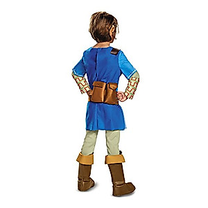 Link Breath Of The Wild Deluxe Costume, Blue, Large (10-12)
