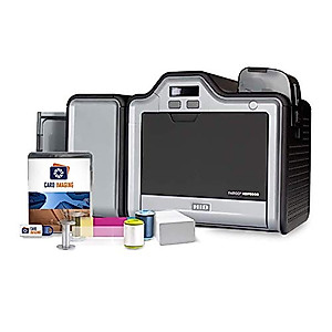 Card Imaging Fargo HDP5000 Dual Side High Definition ID Card Printer & Supplies Bundle Software 89640