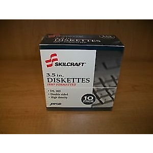 Skilcraft 3.5 in Diskettes IBM Formatted - 10 Pack