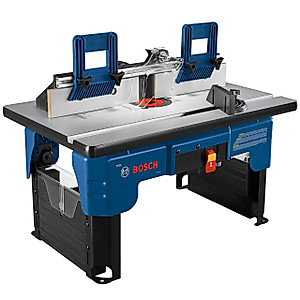 BOSCH RA1141 26 in. x 16-1/2 in. Laminated MDF Top Portable Jobsite Router Table with 2-1/2 in. Vacuum Hose Port