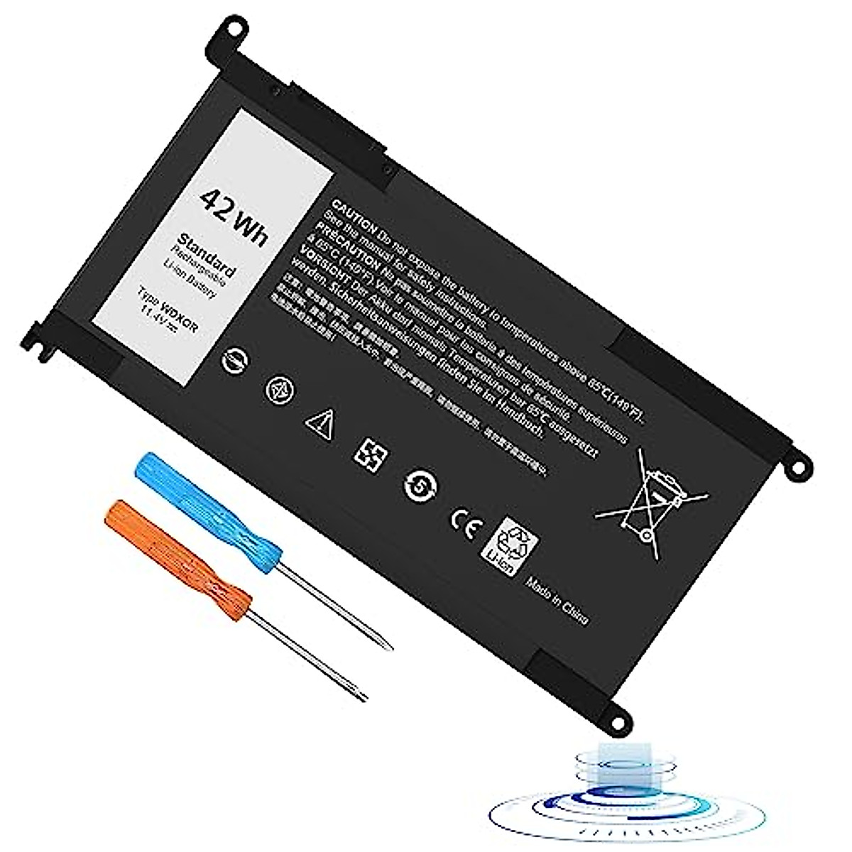 42Wh WDX0R Laptop Battery for Dell Inspiron 13 15 5000 7000 Series 13 7378 7375 7368 5378 5379 5368 15 7579 7569 5567 5568 5570 5578 5775 5579 7560 7570 17 5765 5767 5770 Series WDXOR P58F P69G 3CRH3