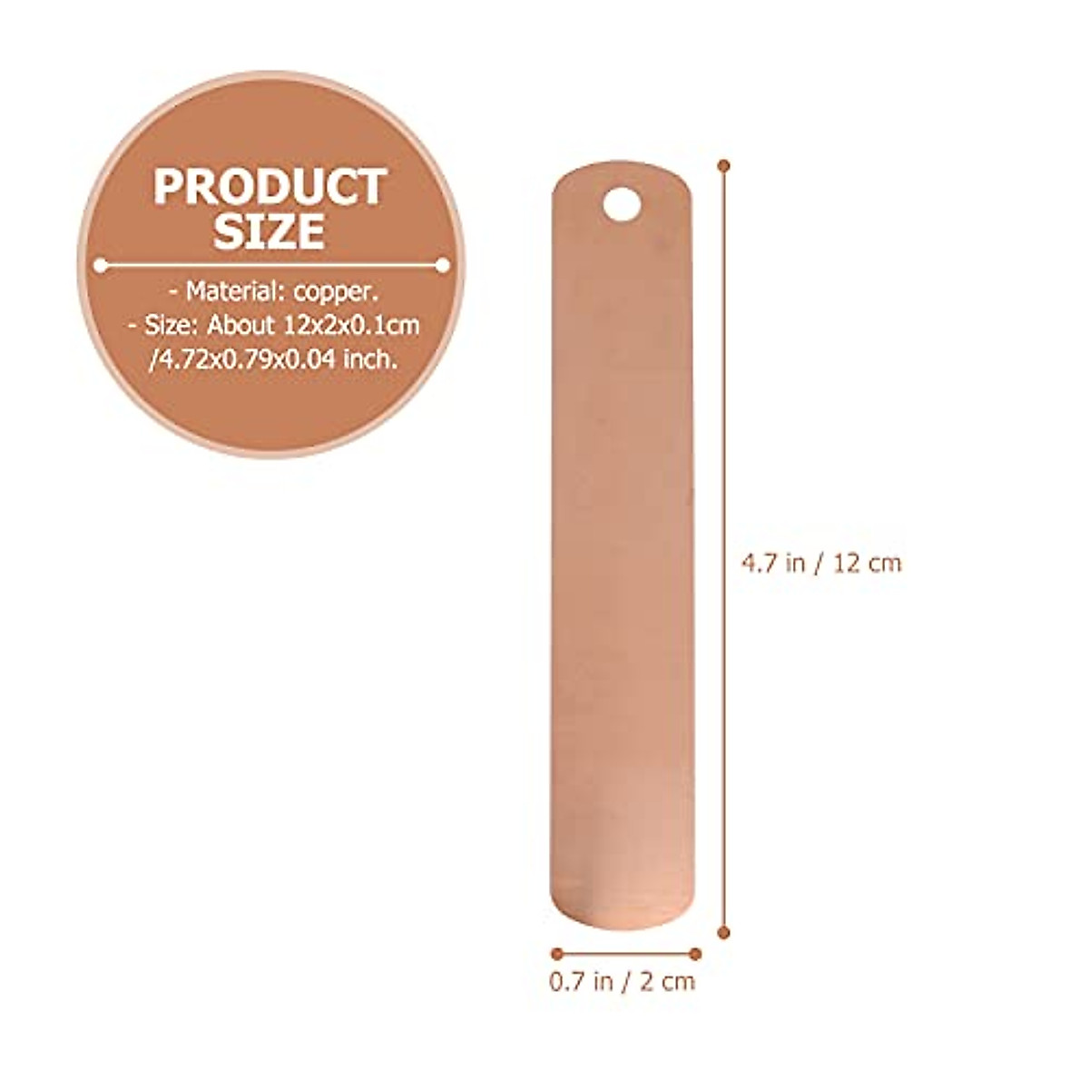 Hemoton Plant Accessories 60 Packs Copper Garden Tags with Ties, Reusable Hanging Copper Gardening Labels for Farm Pots Flower Bed, 4.7-Inch Garden Tags