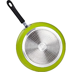 Cook N Home Saute Fry Pan, 12-inch, Green