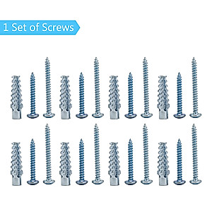 KISKIZ Retractable Baby Gates Extra Wide Baby Gate Replacement Parts Kit Retractable Dog Gate Full Set Wall Mount Accessories Extra Long Baby Gate Hardware with Brackets, Latches, Hooks, Screws, White