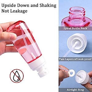 Cosywell Fine Mist Spray Bottle TSA Approved 3.4oz/ 100ml Empty Cosmetic Travel Bottles Set 27 Pack TSA Approved Travel Containers