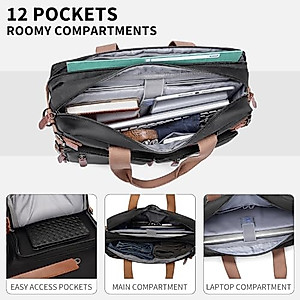 PETITE SIMONE 3 in 1 Computer Bag for Men, 17.3 Inch Laptop Backpack for Men & Women, Work Bag for Men, Work Briefcase, Laptop Bag