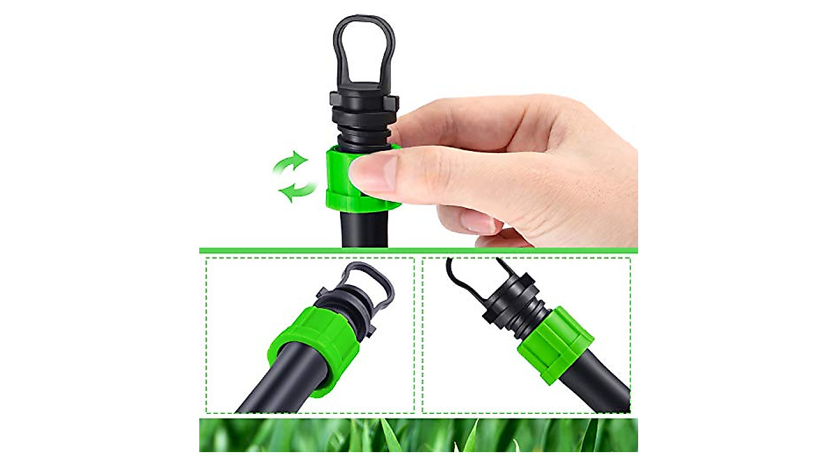 Hotop 12x Drip Irrigation End Cap Plugs 1/2" | 16-17mm Secure Fit