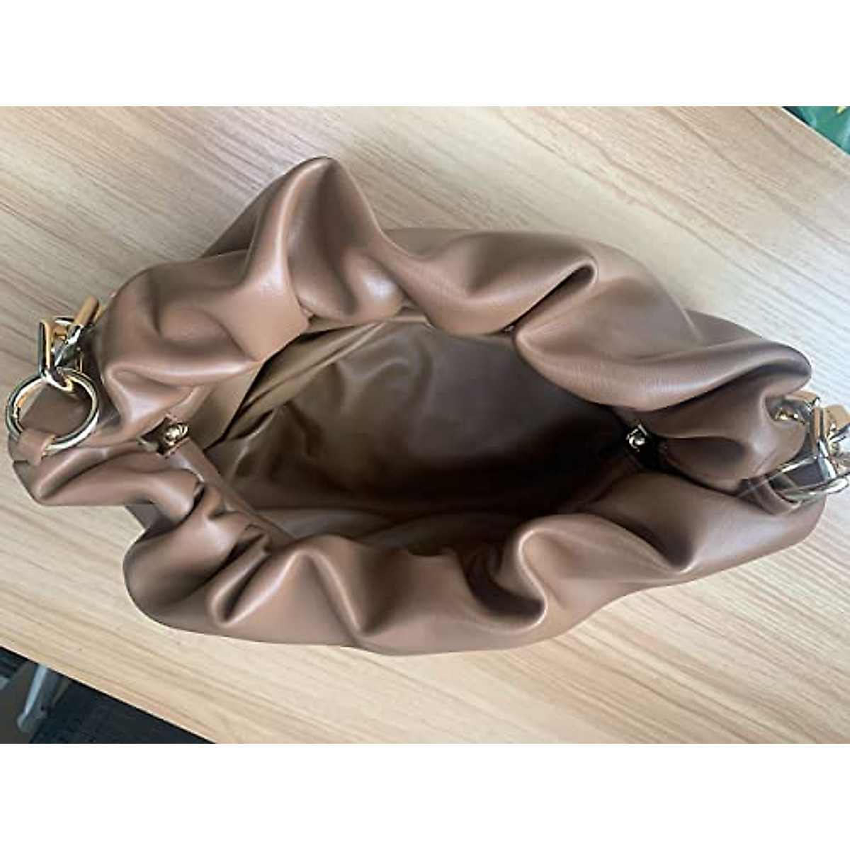 Dumpling Bag Cloud Purses and Handbags for Women Chunky Chain Pouch Shoulder Bag
