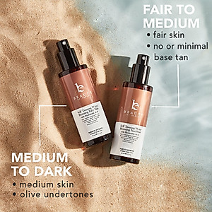 Beauty by Earth Self Tanning Face Mist - Medium to Dark Fake Tan Face Tanning Spray - Sunless Tanning Spray Facial Tanner - Face Tan Spray - Tanning Water Spray - Face Tanner Mist