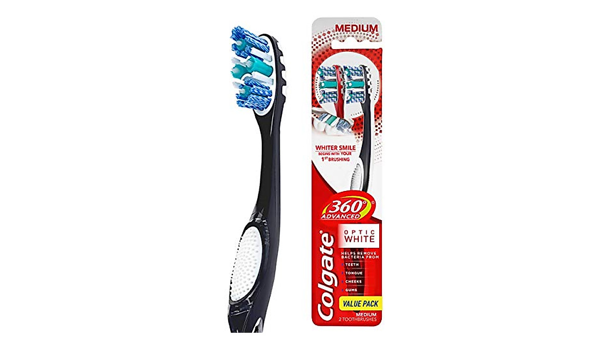 Colgate 360 Optic White Advanced Toothbrush for Bright Smiles