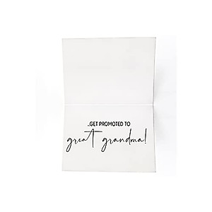 Pregnancy Announcement Card for Grandma, From Grandchildren, New Greast Grandma Baby Reveal Card from Grandson Granddaughter (Grandma)