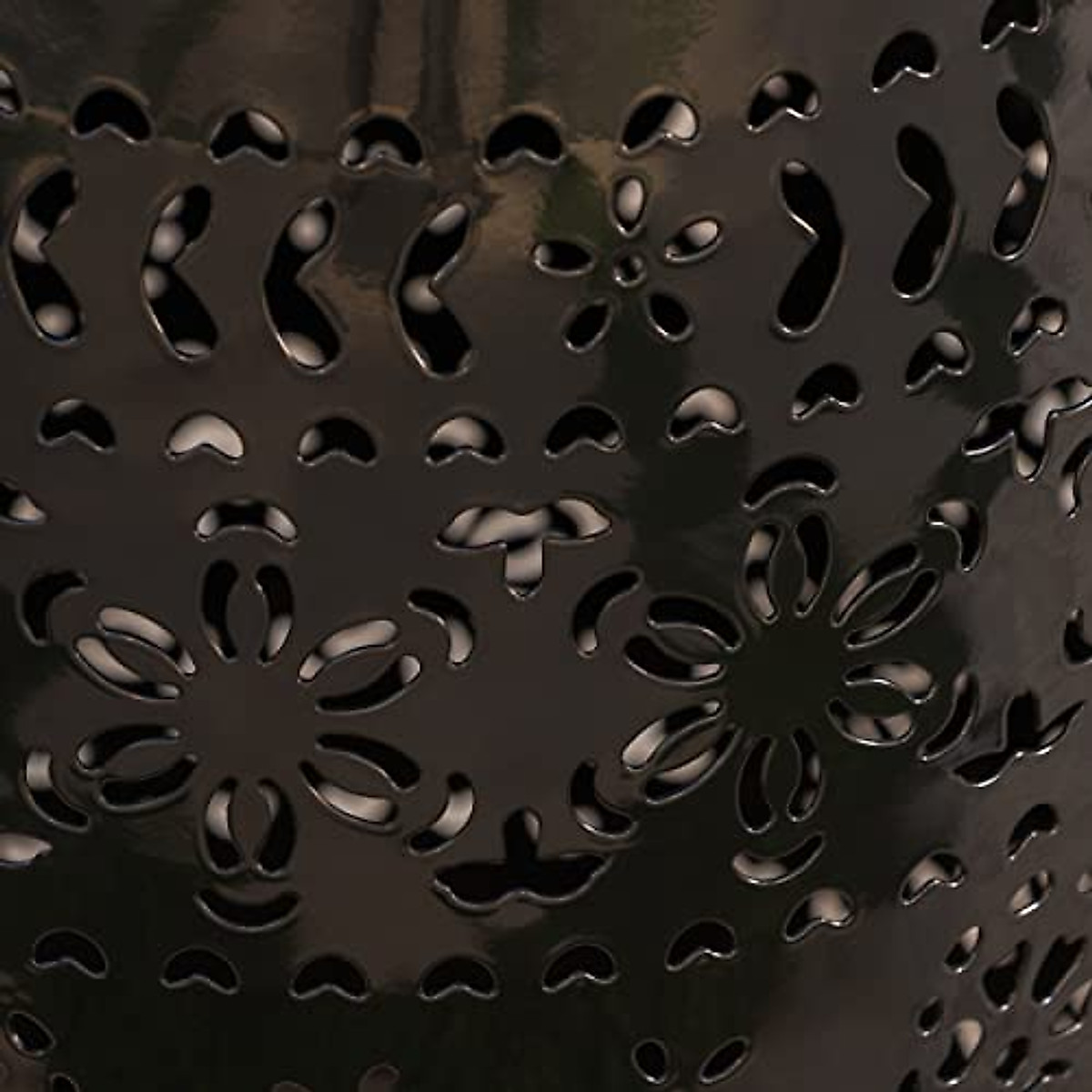 Christopher Knight Home Ruby Outdoor 12" Iron Side Table, Black