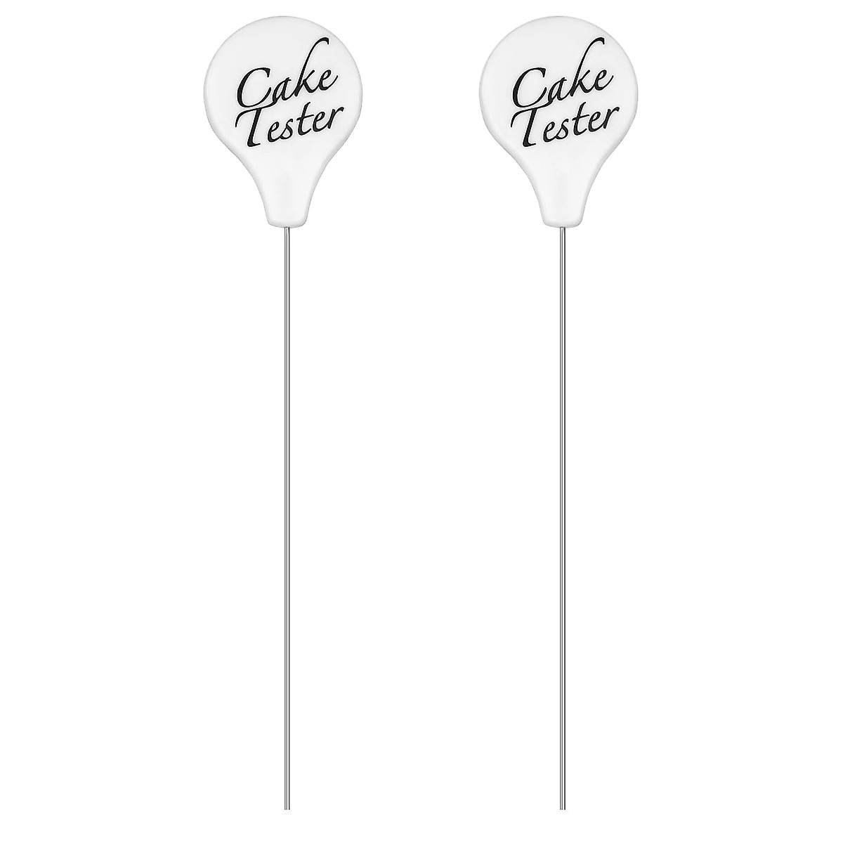 Cake Tester, 2 Packs Cake Tester for Baking Doneness, Stainless Steel Cake Tester Stick, Cake Testers for Baking, Kitchen Auxiliary Baking Tools. 7.5 IN DSOCVJW.