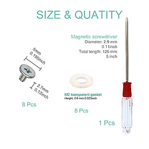 QTEATAK PCIe NVMe M.2 SSD Mounting Screws Screwdriver Kit