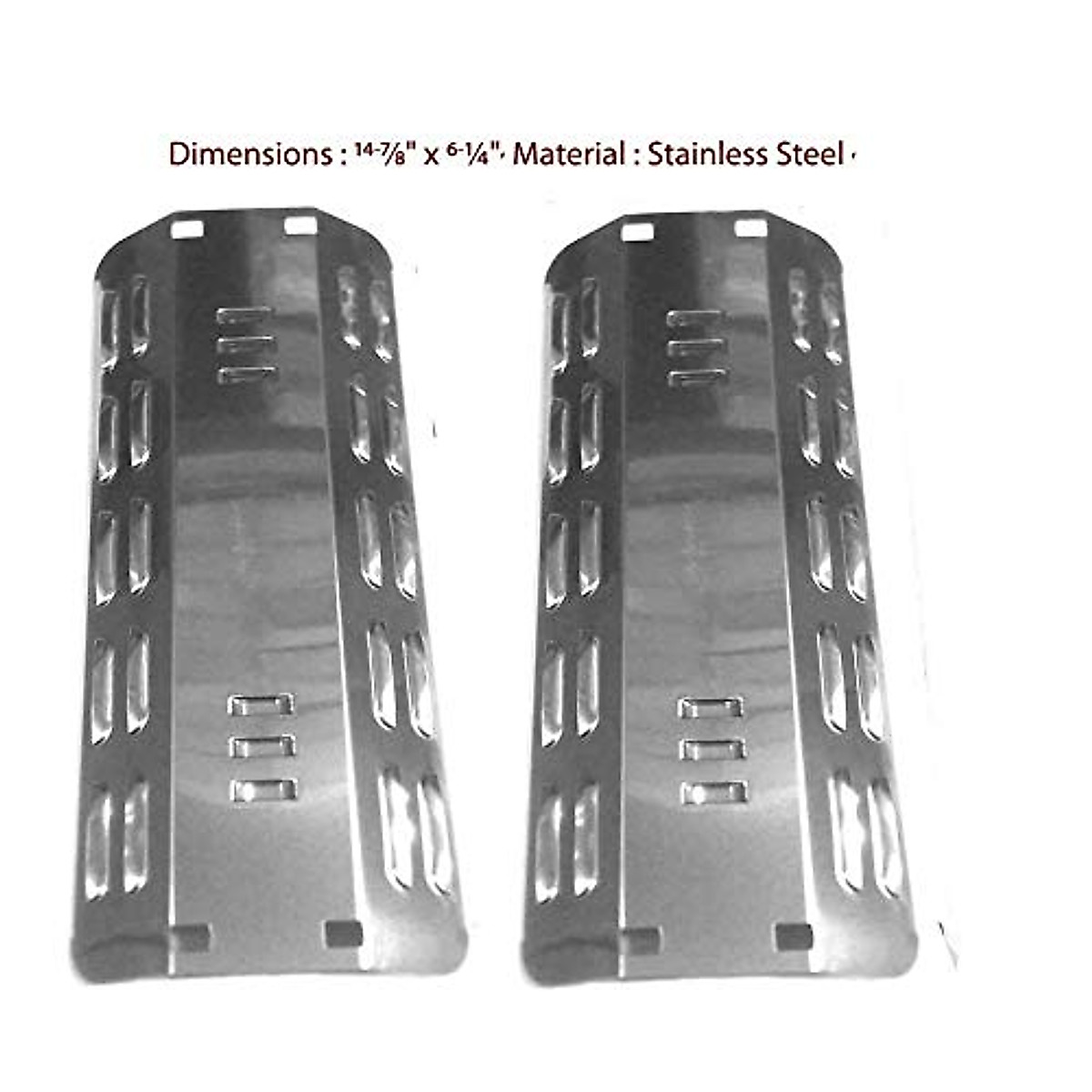Repair Kit For Home Depot DGP350SNP-D, DGP350NP-D, Dyna-Glo DGP700SSB, DGP350NP, DGP700SSB-D, DGP350SNP & Lowes 221380 Gas Models Includes 2 Curved Pipe Burners (Left & Right) & 2 Heat Plates