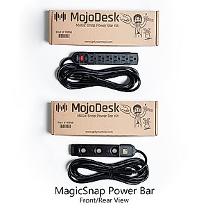 MojoDesk - Mojo Gamer Pro - Electric Standing Standing Desk for Esports PC Gaming - Bundled with 5 Accessories - Monitor Arm, PC Mount, Magnetic Cable Tray, Cable Chain, 6-Outlet Power Bar