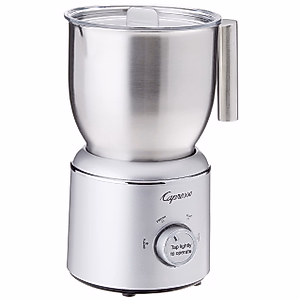 Capresso froth Select Automatic Milk Frother and Hot Chocolate Maker, Stainless Steel 209.05, Silver, 20 ounce