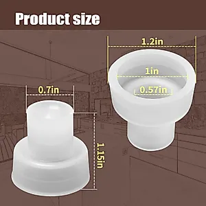 6 Pack 00600.1000 Faucet Silicone Rubber Seat Cup, Fit for Bunn Beverage Equipment (6)