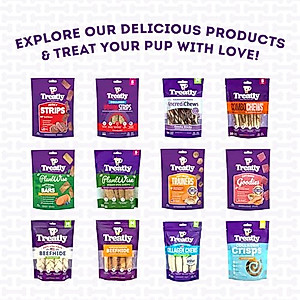 Treatly Jerky Strips Dog Treats - Beef Flavor, 5oz/1 Pack