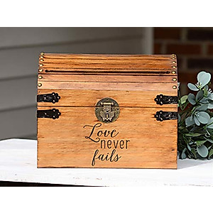 Love Never Fails Wedding 1st Corinthians Wedding Card Box