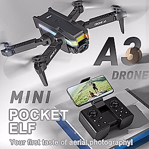 ZZKHGo Drones with HD Camera for Adults 4K - Drone with Camera for Kids, Foldable Remote Control Small Drones Toys Gifts for Boys Girls, One Key Start, Altitude Hold, Headless Mode