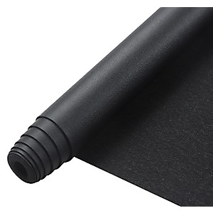 Picheng Smooth Solid Color Faux Leather Sheets 13.8"X53"(35cmX135cm),Soft Faux Leather Roll Very Suitable for Making Crafts,Leather Earrings, Bows,Sewing DIY Projects (Black)