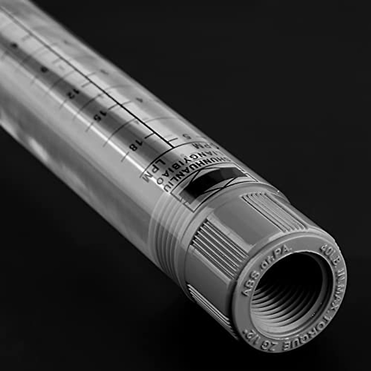 Water Flow Meter,Ozgkee Flow Meter Tube Type Flow Meter for Liquid Pipeline Flowmeter 0.5‑5 Gpm / 1.8‑18 Lpm Flow Meter Water
