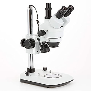 New 7X-45X Dual Lit 6W LED Trinocular Stereo Zoom Microscope (SMDG-2T-6WB)