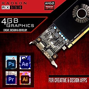 Dell Video Editing CAD OptiPlex 3040 Desktop Computer PC, Intel Core i7-6500, 3.2 GHz Processor, 16GB RAM, 480GB SSD (Fast Boot) + 2TB HDD, Graphics RX-550 4GB DDR5, WiFi, Windows 10 Pro (Renewed)