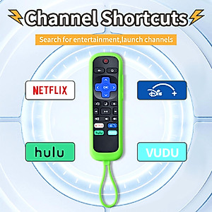EFGWXYZ 2 Pack Replacement Remote Control Compatible with Roku TV (R-heng-NDHV)