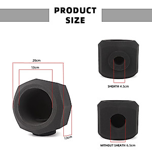 Micfuns Studio Microphone windscreen F3 microphone Wind Shield Pop Filter for 1.77 inch-2.36 inch Vocal Isolation Booth portable Studio Equipment, soundproof cover