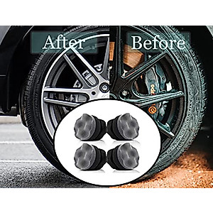 Yesland Tire Dressing Applicator, 4 Pack Tire Shine Applicator Dressing Pad - Hex Grip Design Car Cleaning Supplies - Durable & Reusable Tire Foam for Tire Detailing