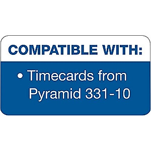 TOPS 1291 Time Card for Pyramid Model 331-10, Weekly, Two-Sided, 3 1/2 x 8 1/2 (Box of 500)