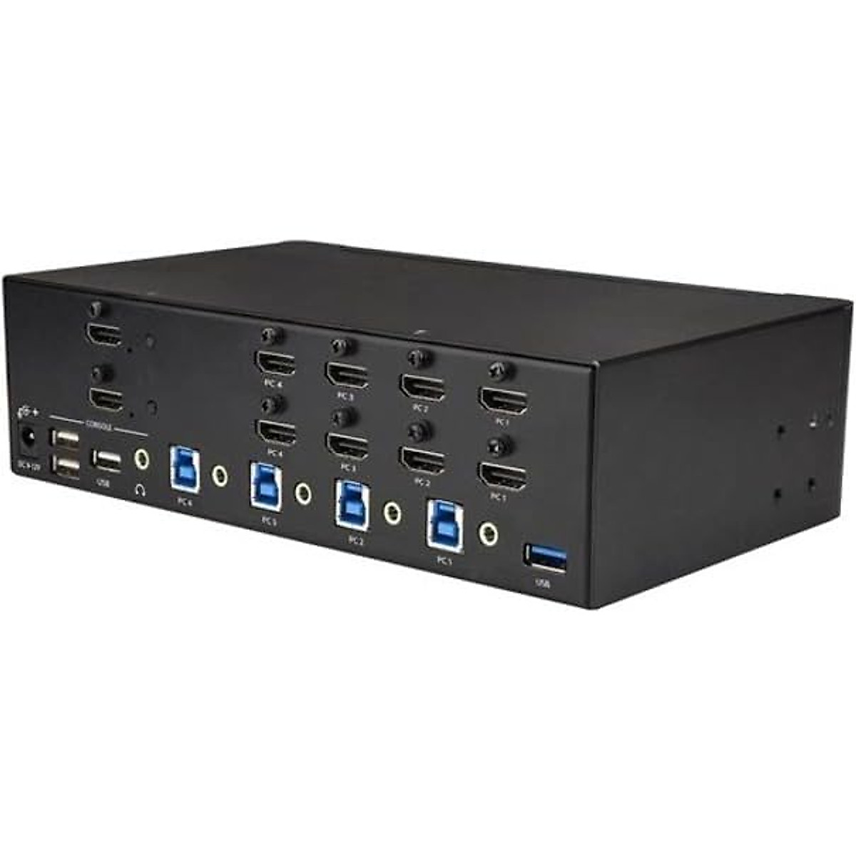 StarTech.com StarTech.com 4-Port Dual Monitor HDMI KVM Switch with Audio & USB 3.0 hub - 4K 30Hz - 4 PC Mac Computer KVM Switch Box for HDMI Display , TAA (SV431DHD4KU)