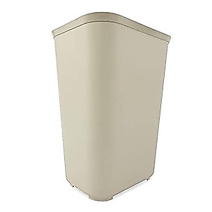 Rubbermaid Commercial 254400BG Fire-Resistant Wastebasket Rectangular Fiberglass 10gal Beige